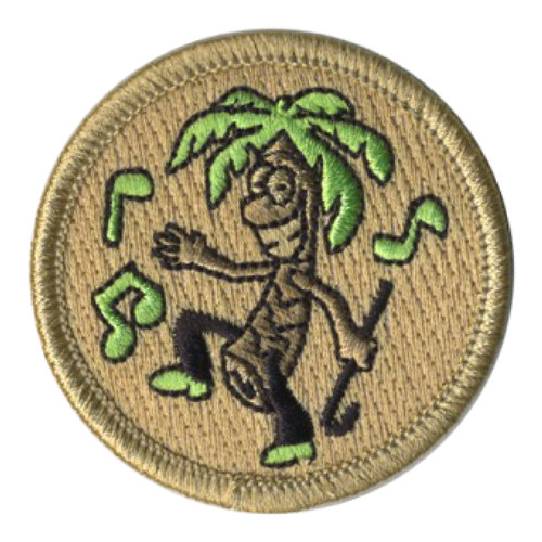 Dancing Palm Tree Patrol Patch – Embroidered Scout Uniform Patch – 2 in ...