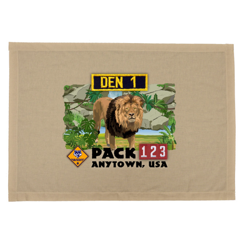 Cub Scout Den Flag - Lion Rank Den Design