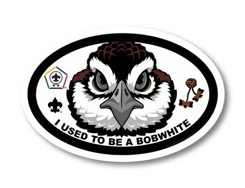 Wood Badge Bobwhite Critter Oval Magnet - 4x6