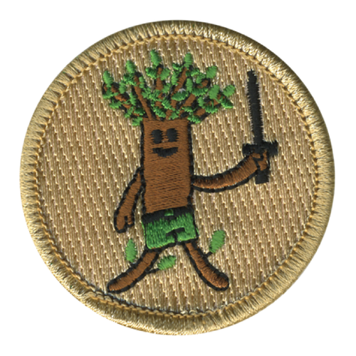 Wooden Warrior Patrol Patch – Embroidered Scout Uniform Patch – 2 in ...