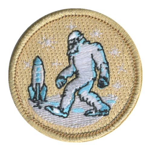 Space Yeti Patrol Patch – Embroidered Scout Uniform Patch – 2 in Round ...