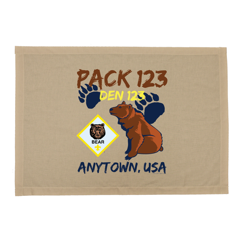Cub Scout Den Flag - Bear Rank Den Design