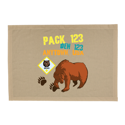 Cub Scout Den Flag - Bear Rank Den Design