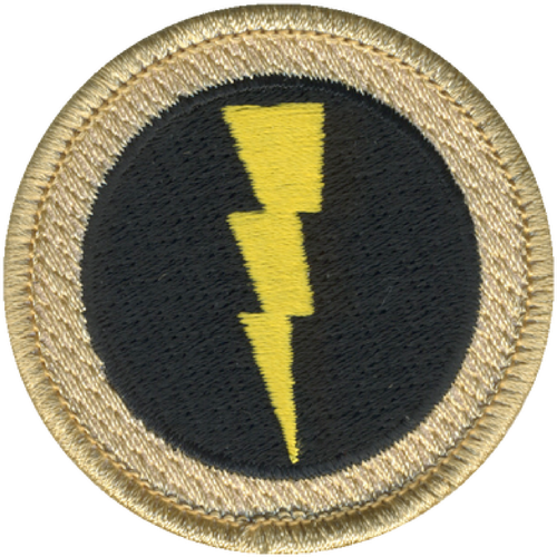 Lightning Bolt Patrol Patch – Embroidered Scout Uniform Patch – 2 in ...