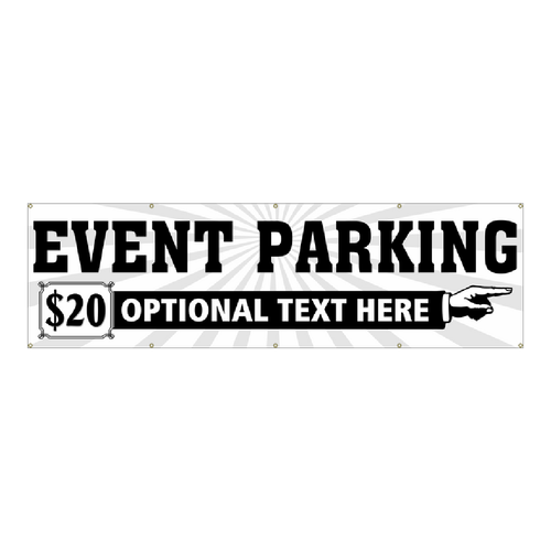 Event Parking Vinyl Banner (SP7900)