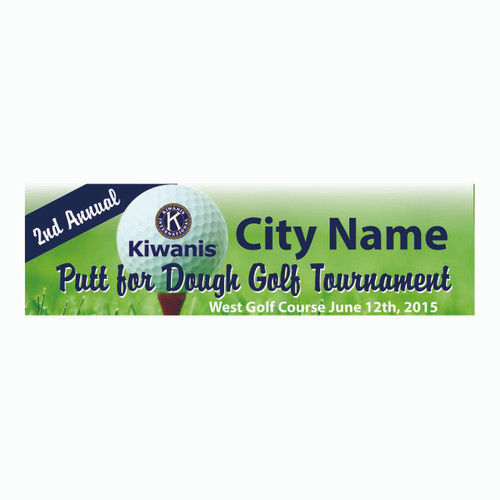 Kiwanis Vinyl Banner – Putt for Dough Banner