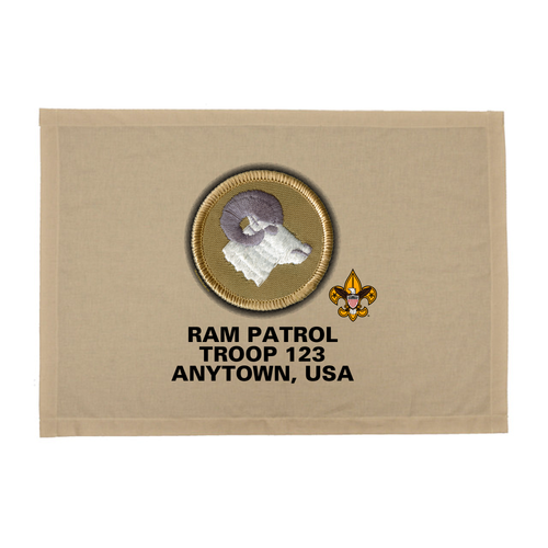 Ram Patrol Patch - Scout Patrol Flag
