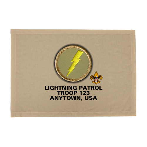 Lightning Patrol Patch - Scout Patrol Flag