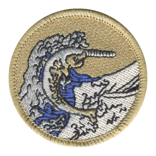 Jumping Narwhal Patrol Patch – Embroidered Scout Uniform Patch – 2 in ...