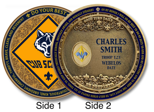 Webelos Cub Scout Challenge Coin