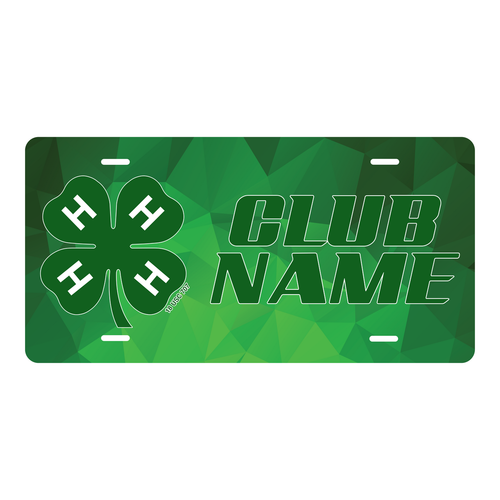 4-H License Plate – Custom – 4-H Club