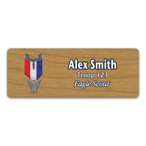 Custom Eagle Scout Name Tag - Eagle Scout Medal Magnetic 1x3 ...