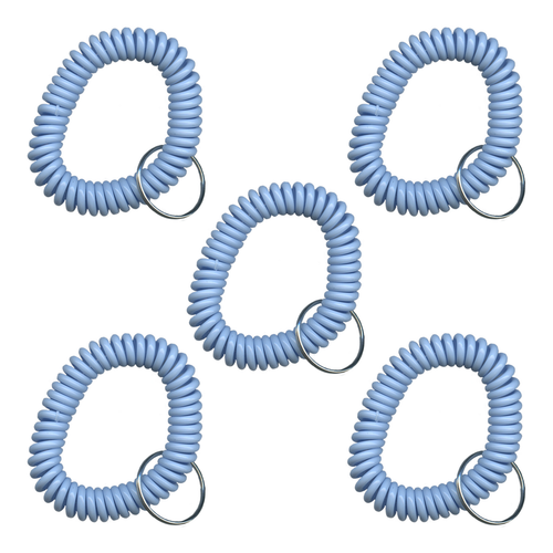 Solid Light Blue Wrist Coils