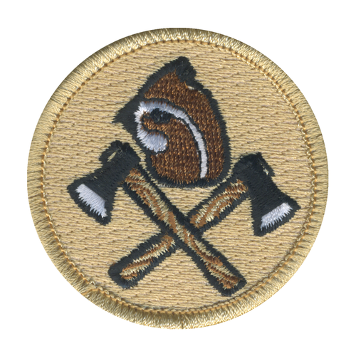 Bobwhite and Axes Patrol Patch – Embroidered Scout Uniform Patch – 2 in ...
