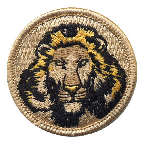 Lion Patrol Patch – Embroidered Scout Uniform Patch – 2 in Round ...