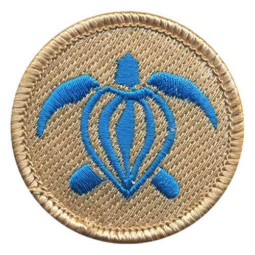 Sea Turtle Patrol Patch – Embroidered Scout Uniform Patch – 2 in Round ...