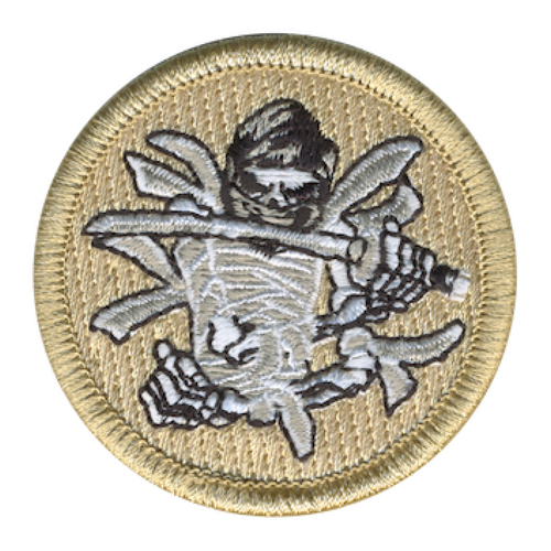 Skeleton Mummy Ninja Scout Patrol Patch by ClassB