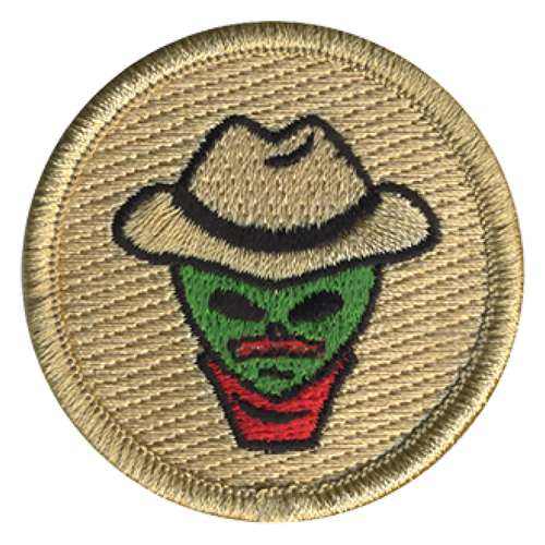 Mustached Cowboy Alien Scout Patrol Patch by ClassB