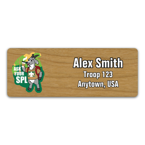 Custom Ask Your SPL Name Tag - Goat Magnetic 1x3 Personalized Name Badge
