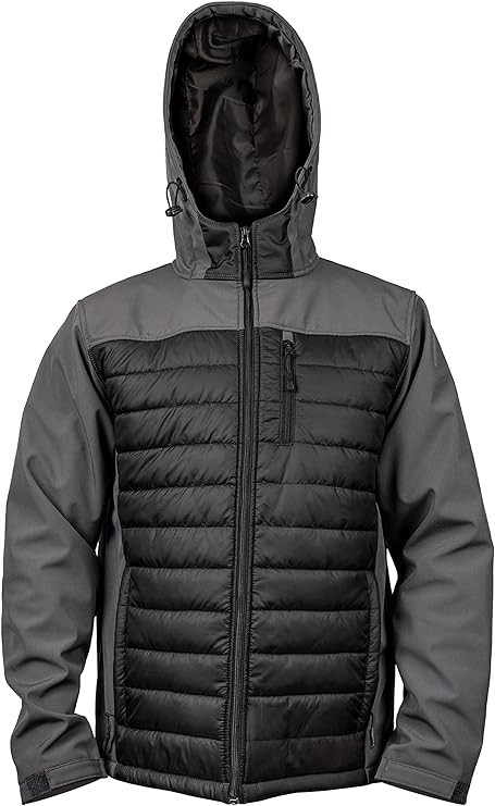 Hybrid Hooded Softshell Jacket | Work Jacket | AtomicSafe