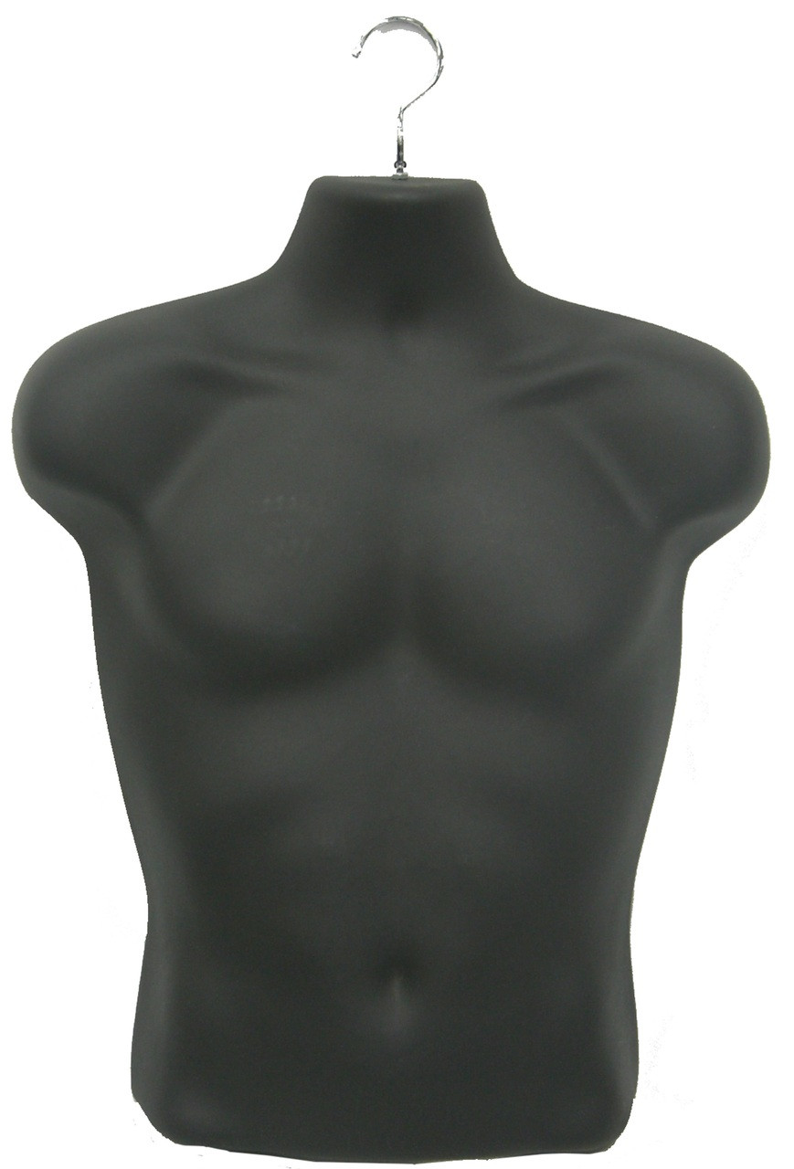 6 Units Display Male Upper Torso Half Round Form with Hook PS-M885 ...