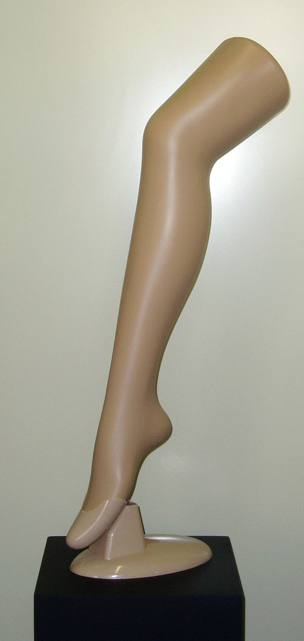 5 Units Plastic Ladies' Thigh-High Hosiery Leg PS-5014BWCF - Mannequin Mode