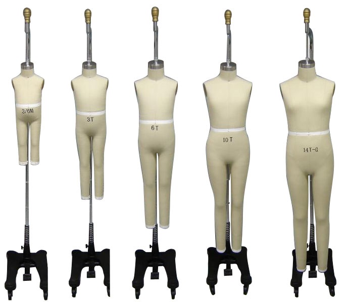 Professional Children Dress Form Sizes: 3/6M, 12M, 18M - Mannequin Mode