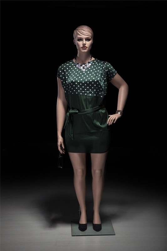 Realistic Plus Size Female Mannequin Fleshtone with Molded Hair MM-AVIS ...