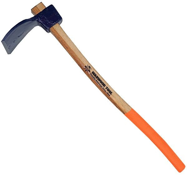Warwood Tool Forest Adze Hoe | 34" Hickory Handle at ForestryAndLogging.com