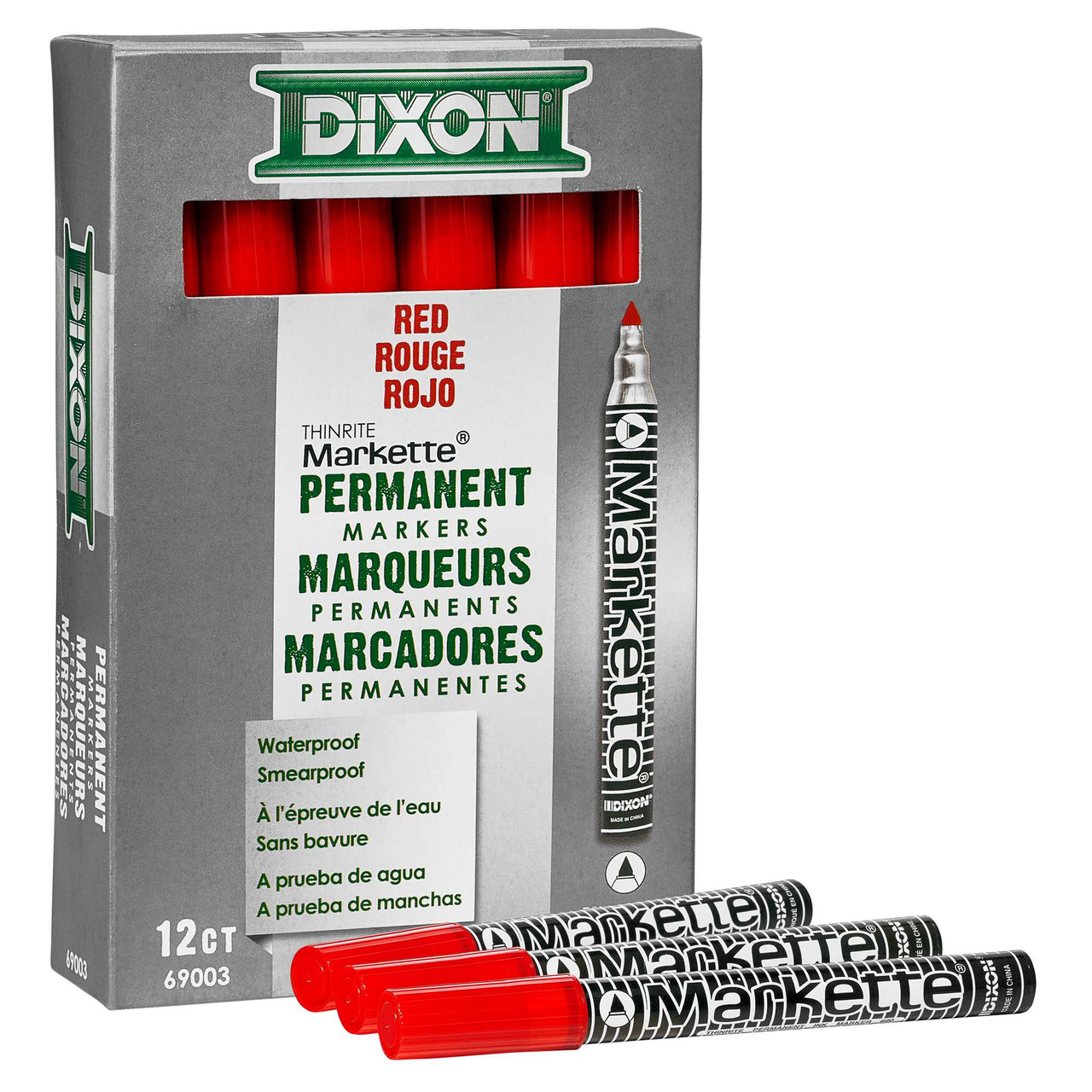 Dixon Redimark Markers | Permanent Chisel Tip Markers