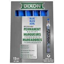Dixon Redimark Markers | Permanent Chisel Tip Markers