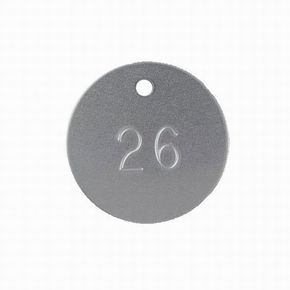 Round Aluminum Tags - Numbered, 1-1/4" Box of 100 at ...