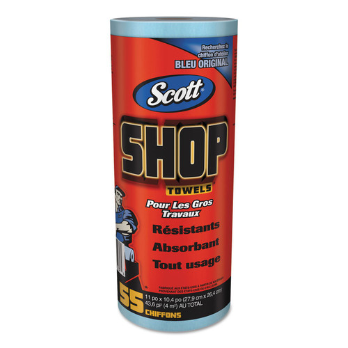 Scott Blue Shop Towels | 55 Sheets/Roll at ForestryAndLogging.com