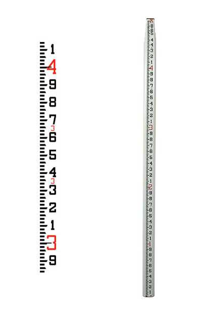 Seco 25' SVR Level Rod | 10ths Graduations | Fiberglass