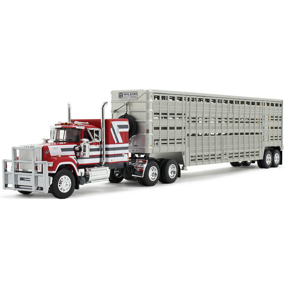 Mack SuperLiner Sleeper & Wilson Vintage Livestock Trailer 1:64 Scale ...