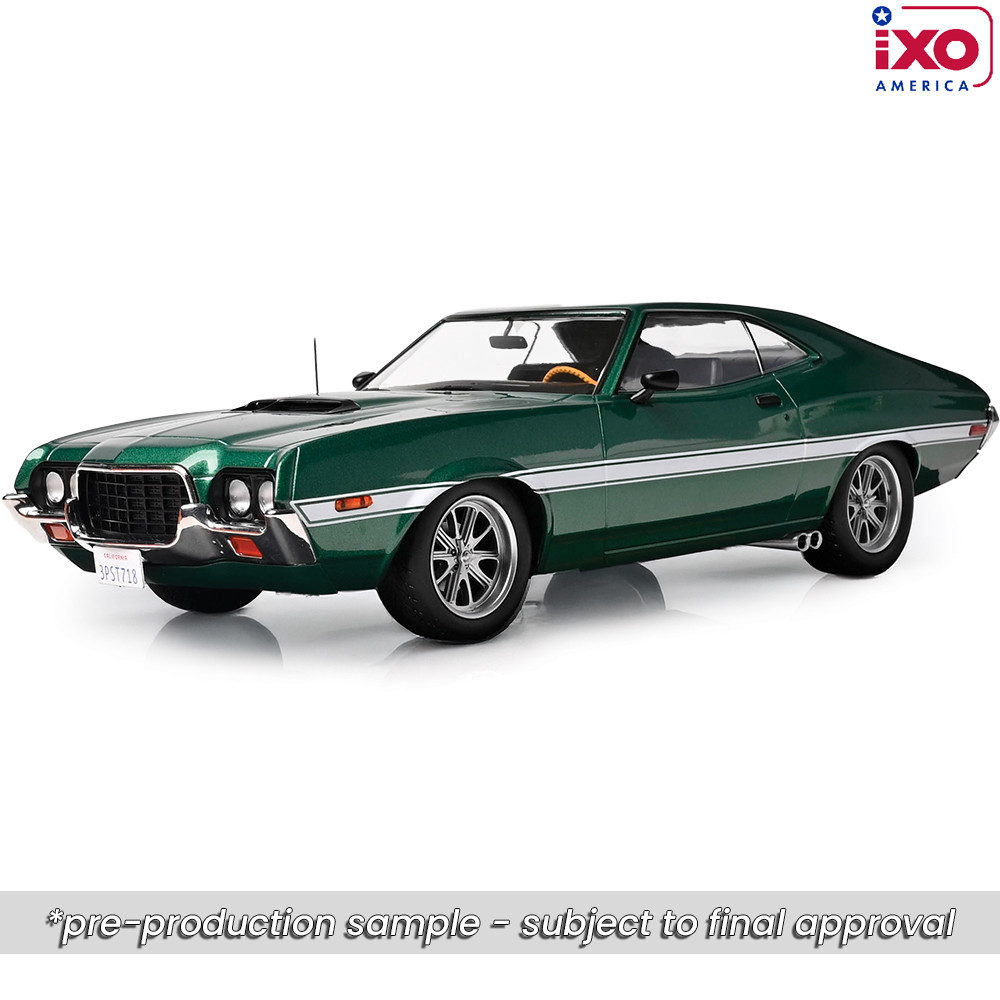 1972 Ford Gran Torino Sport 2-Door - Custom Metallic Green 1:18 Scale ...