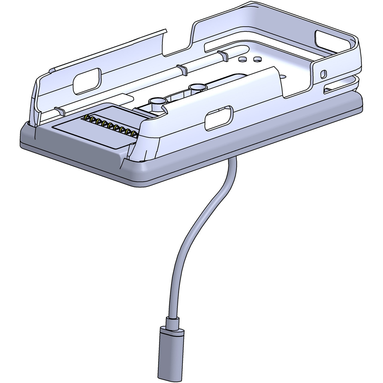 SpacePole Solo Mounting Adapter for Payment Computer - Black Powder Coat