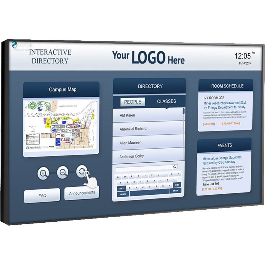 22Miles Turnkey College Campus Touchscreen Digital Signage Package ...