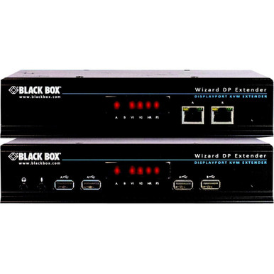 Black Box Dual-Head DisplayPort KVM Extender over CATx