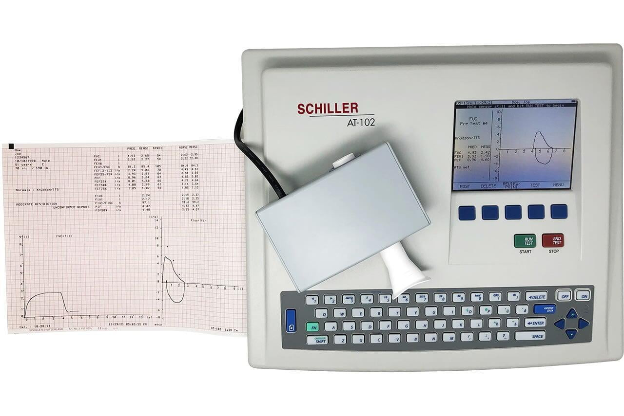 Schiller AT-102 with Ultrasonic Spirometry