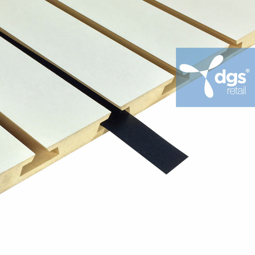 PowerStrip Black Vinyl Slatwall Insert Roll: Elevate Your Displays