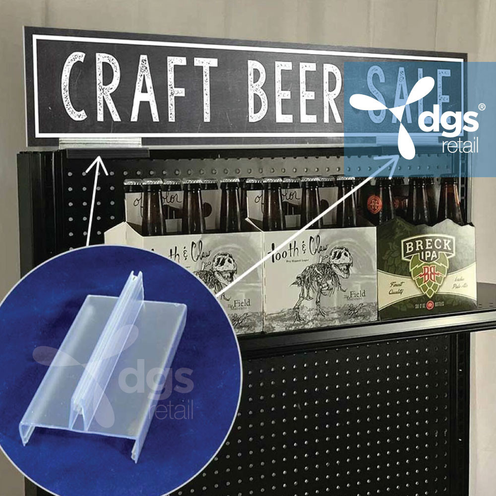 Gondola Header Sign Holder | Gripper Sign Holders | DGS Retail