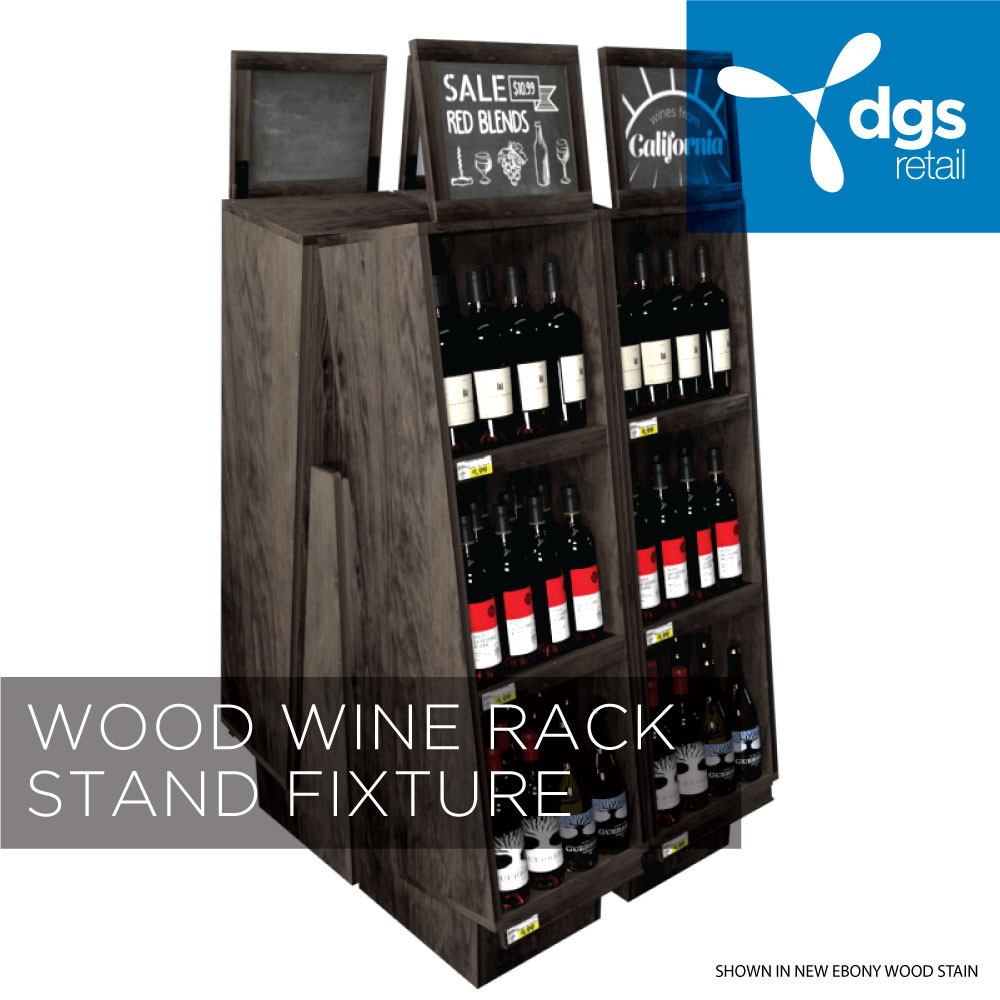 Wooden Liquor Store Display Impulse Sales Rack | DGS Retail