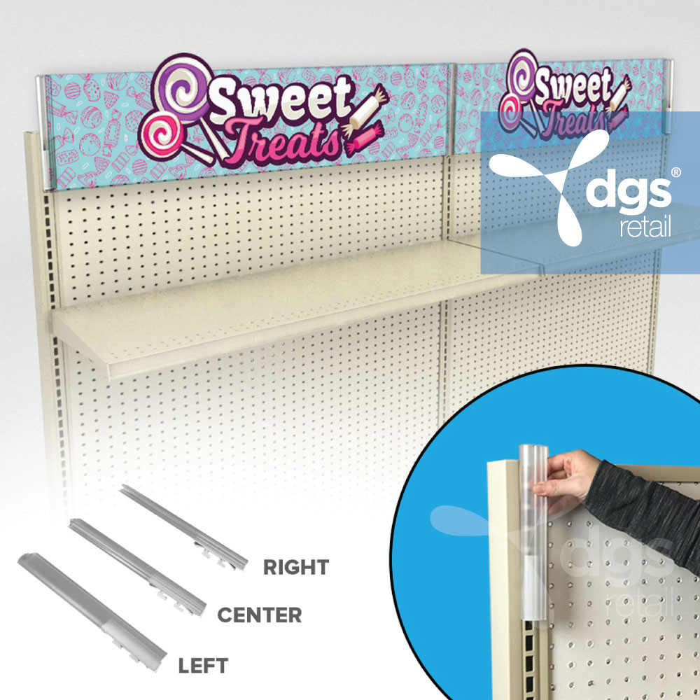 Clip-On Topper Sign Holders For Gondola Shelving On Sale | DGS Retail