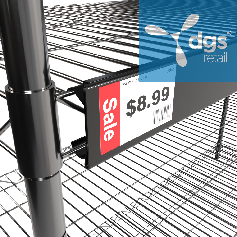 Plastic Label Holders | Wire Shelving for Coolers | DGS Retail