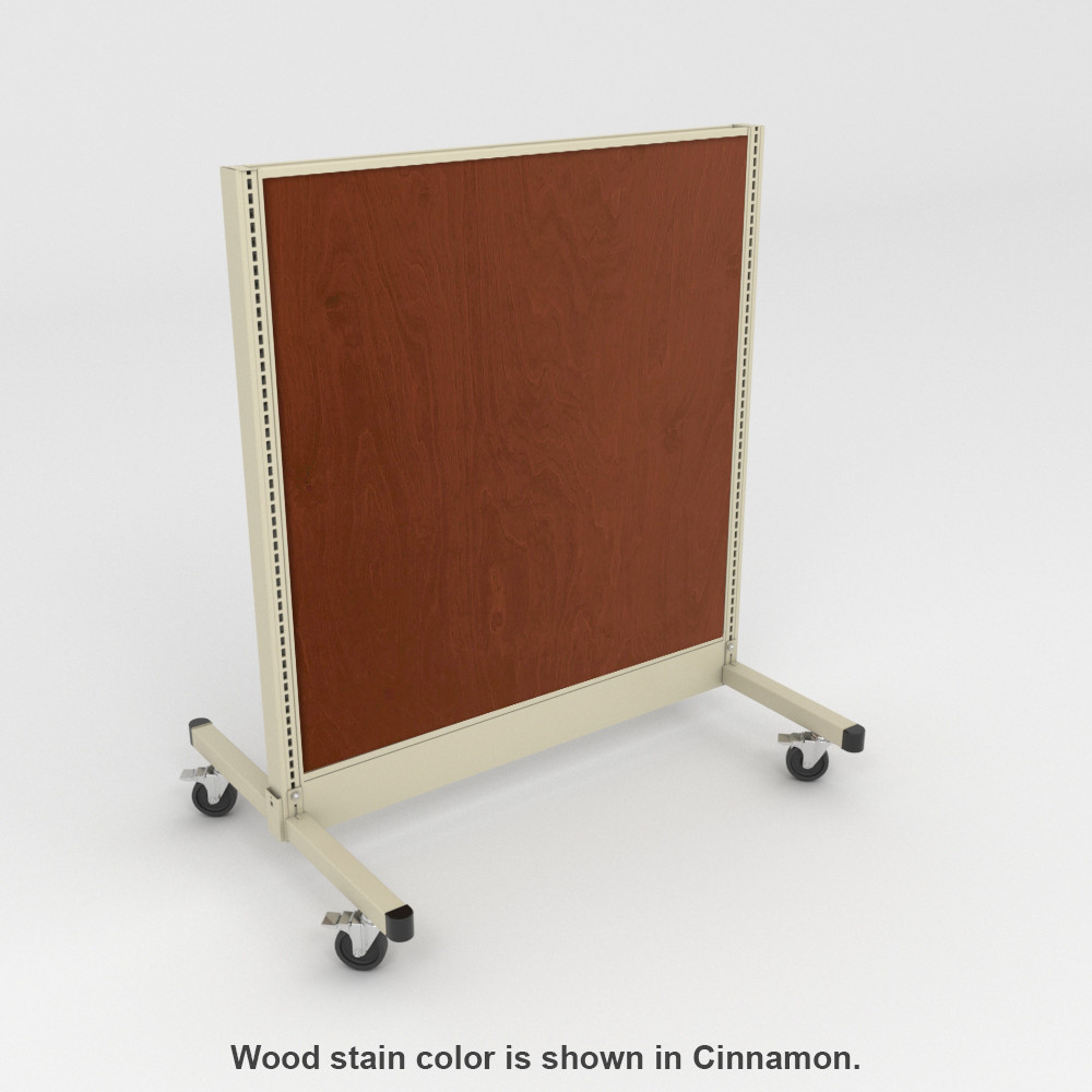Mobile Gondola Shelving with Wheels | Wood Display | DGS Retail