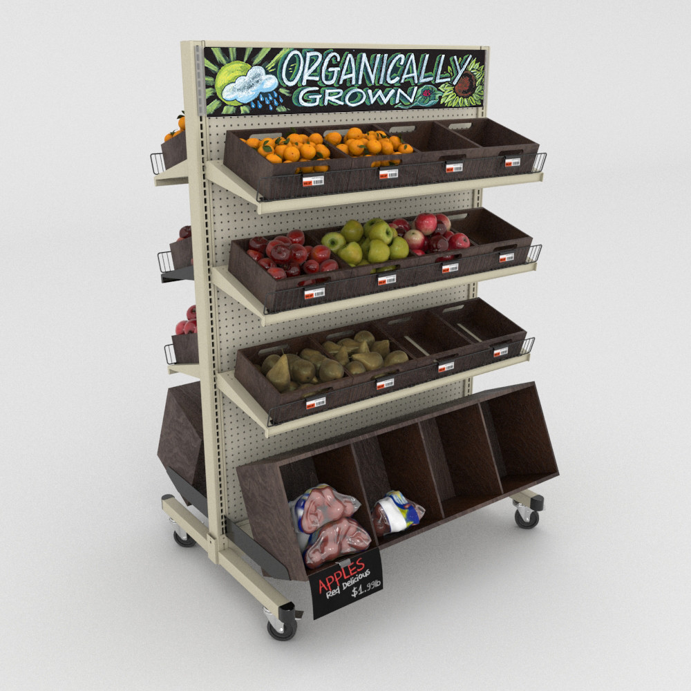 Rolling Gondola Shelving Impulse Sales Rack For Checkout | DGS Retail