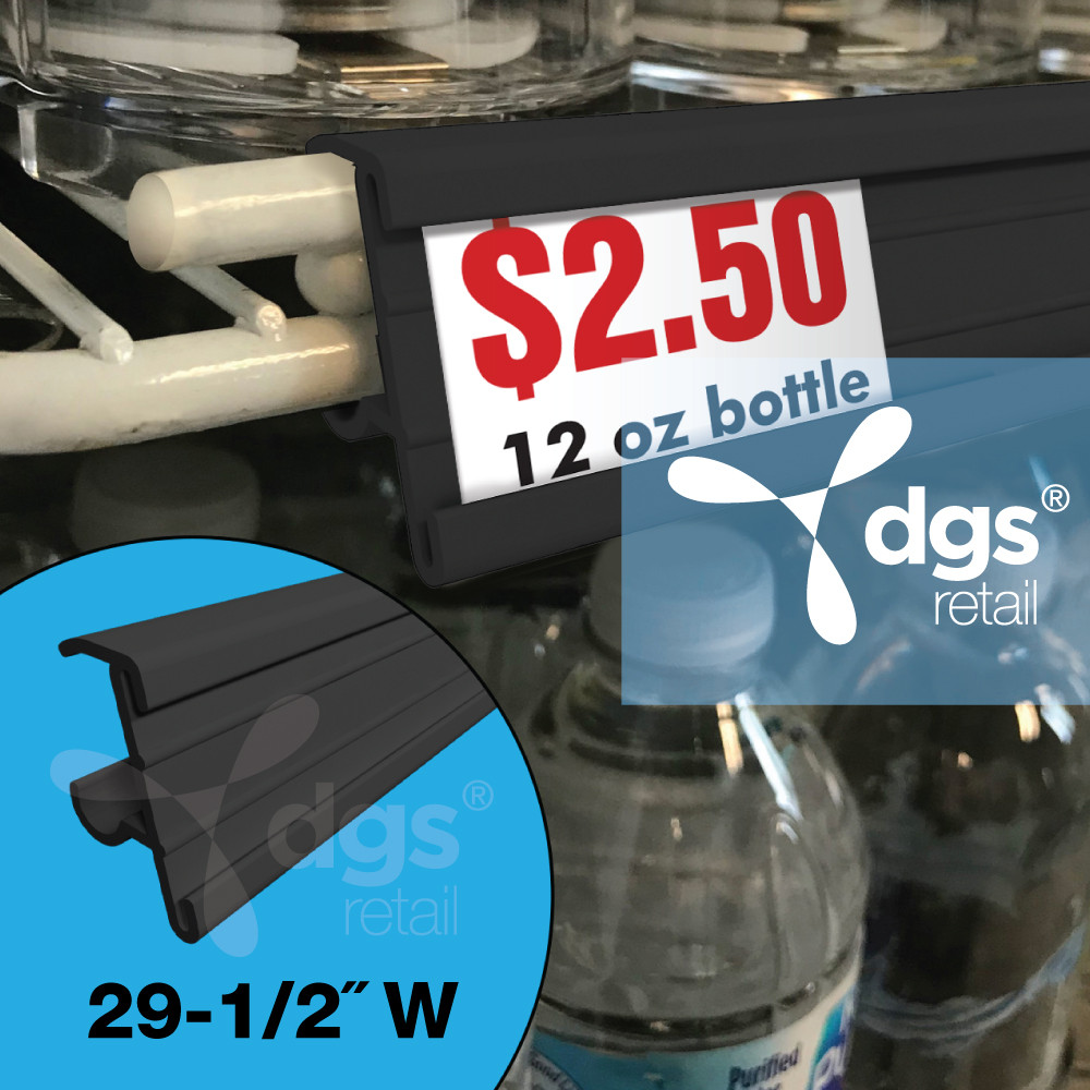 Double Wire Shelf Price Tag Molding | Rail Strips | DGS Retail