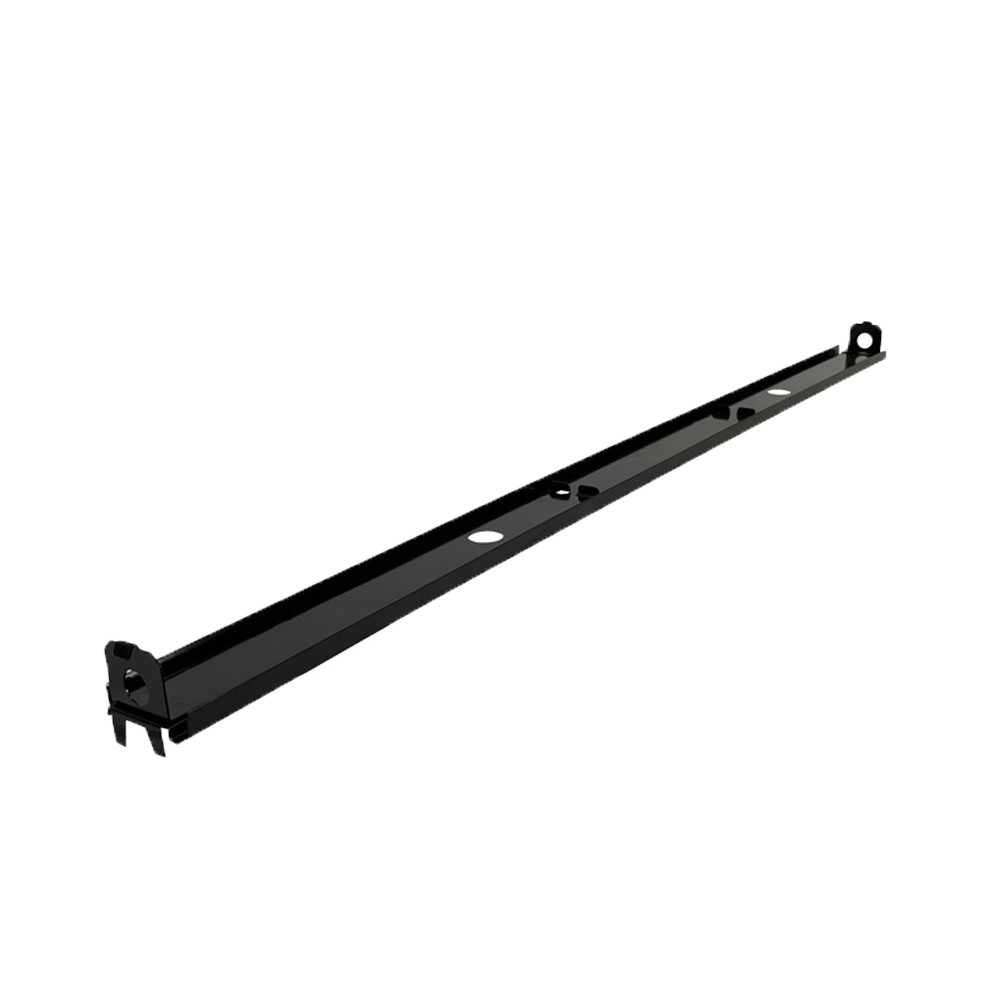 Lozier Shelving Parts | Black 48" Heavy Duty Bottom Rail | DGS Retail