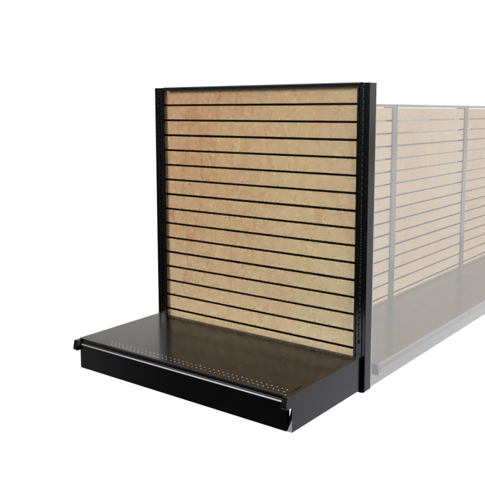 Lozier Slatwall Gondola Retail End Cap 48W 54H 22D | DGS Retail